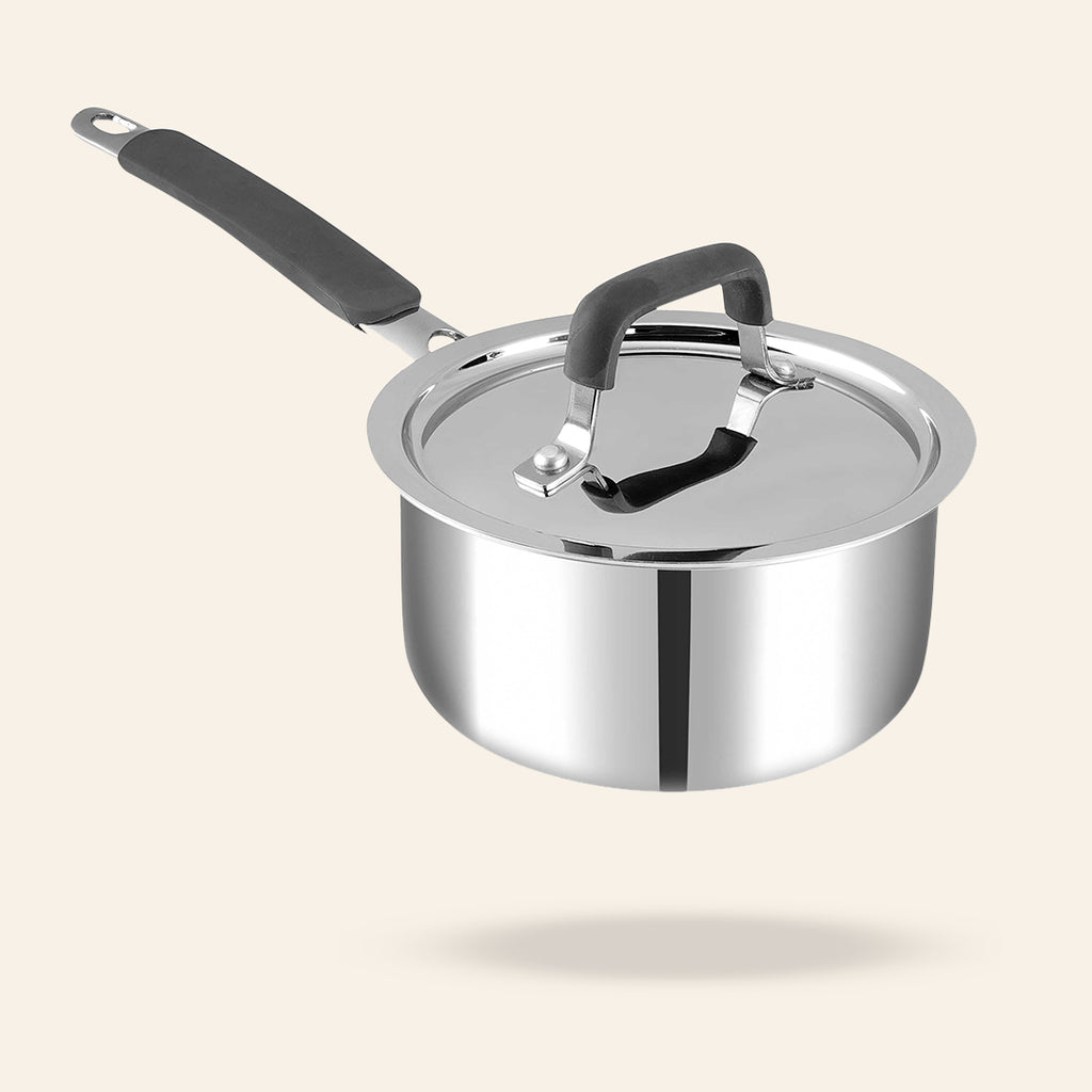 Platinum Luxe Cookware Set – Vinod 3-Piece Combo with lids – Vinod ...