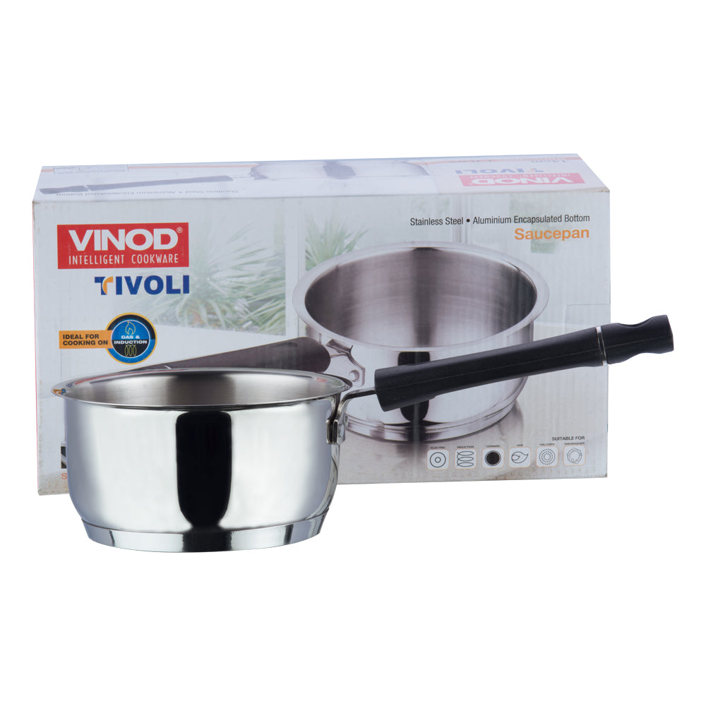 Vinod Stainless Steel Tivoli Saucepan (Induction Friendly) – Vinod ...