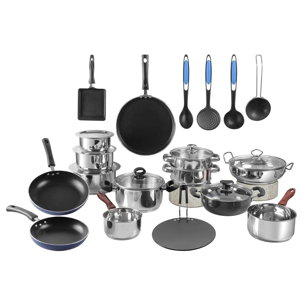 25 Pc Cookware Set at Affordable Price in India | Vinod Cookware ...